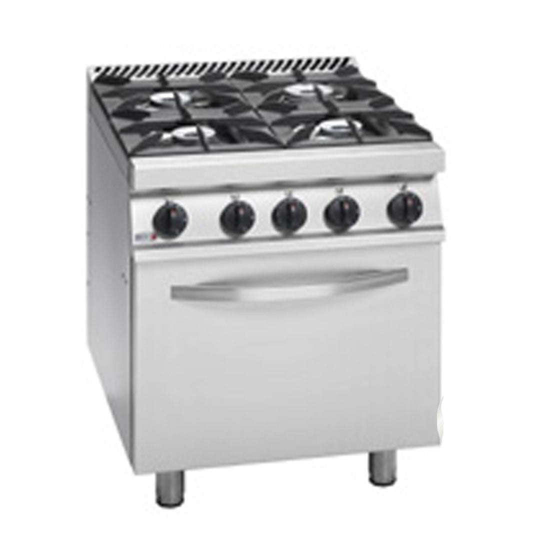 Ex-Showroom: Fagor 700 series natural gas 4 burner gas range with gas ...